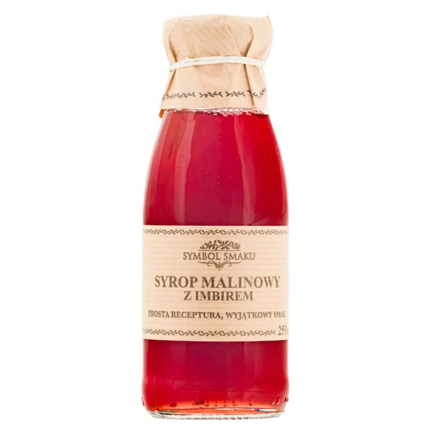 Syrop malinowy z imbirem 250 ml - Symbol smaku